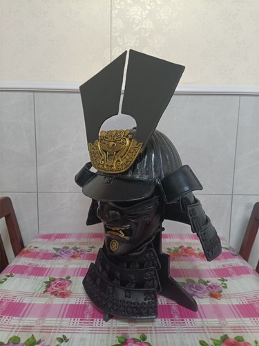 Japanese Samurai Armor Real Wearable Helmet Visor Armor Cosplay Warrior ...