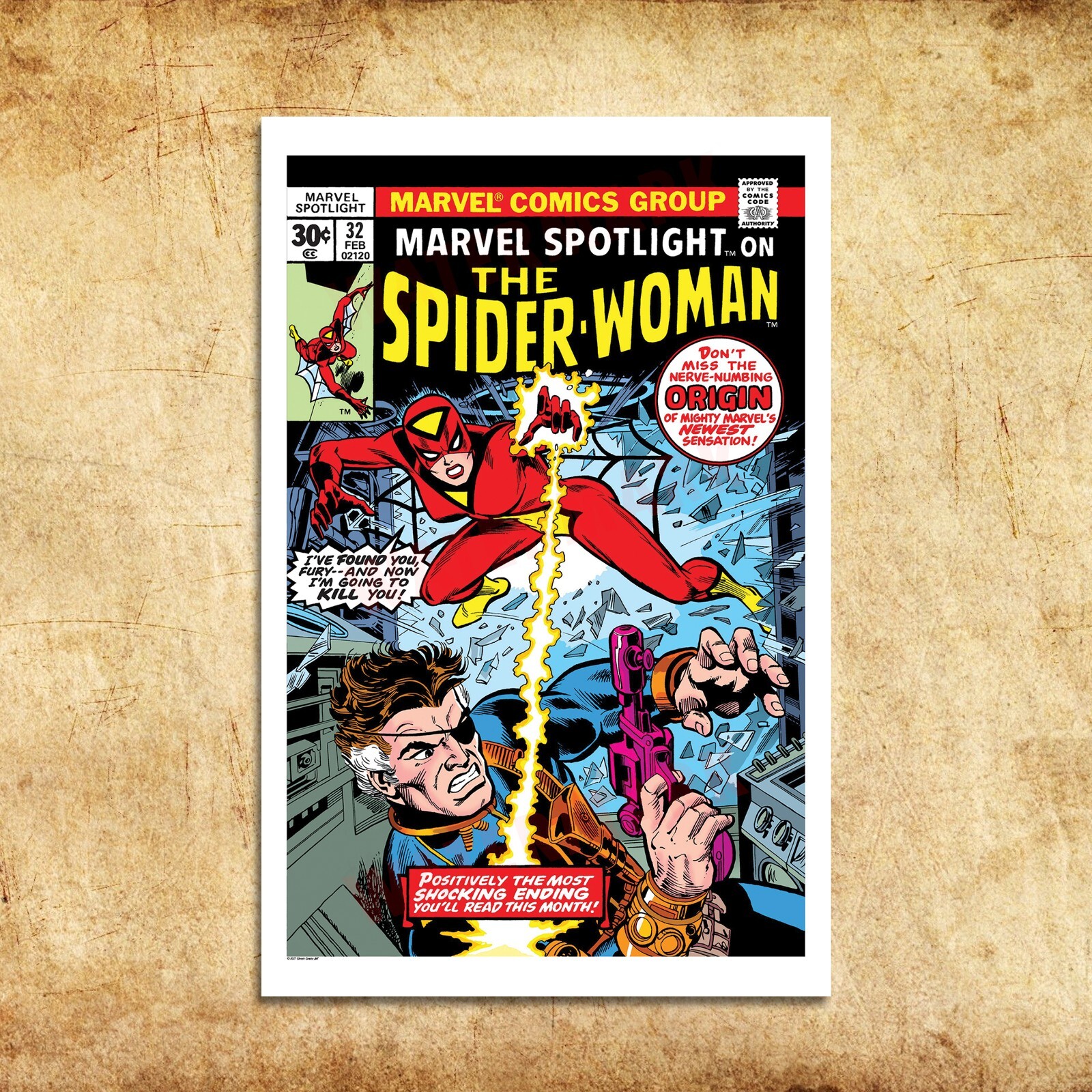 Spider Woman Poster, First Appearance Spider Woman Comic Book, First ...