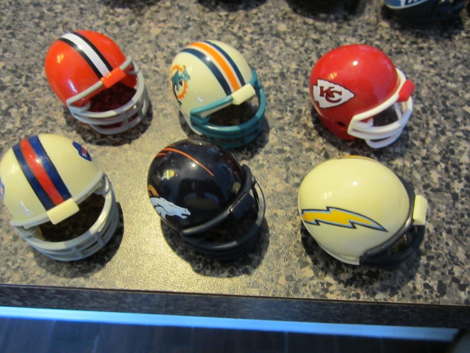 AFC NFL Mini Football Helmets Lot - Bills, Chargers, Chiefs Dolphins | eBay