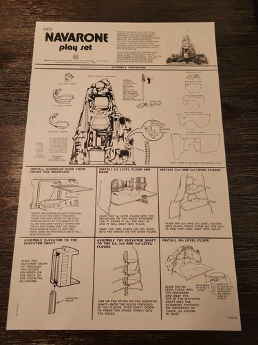 Marx Navarone Playset Instructions | eBay