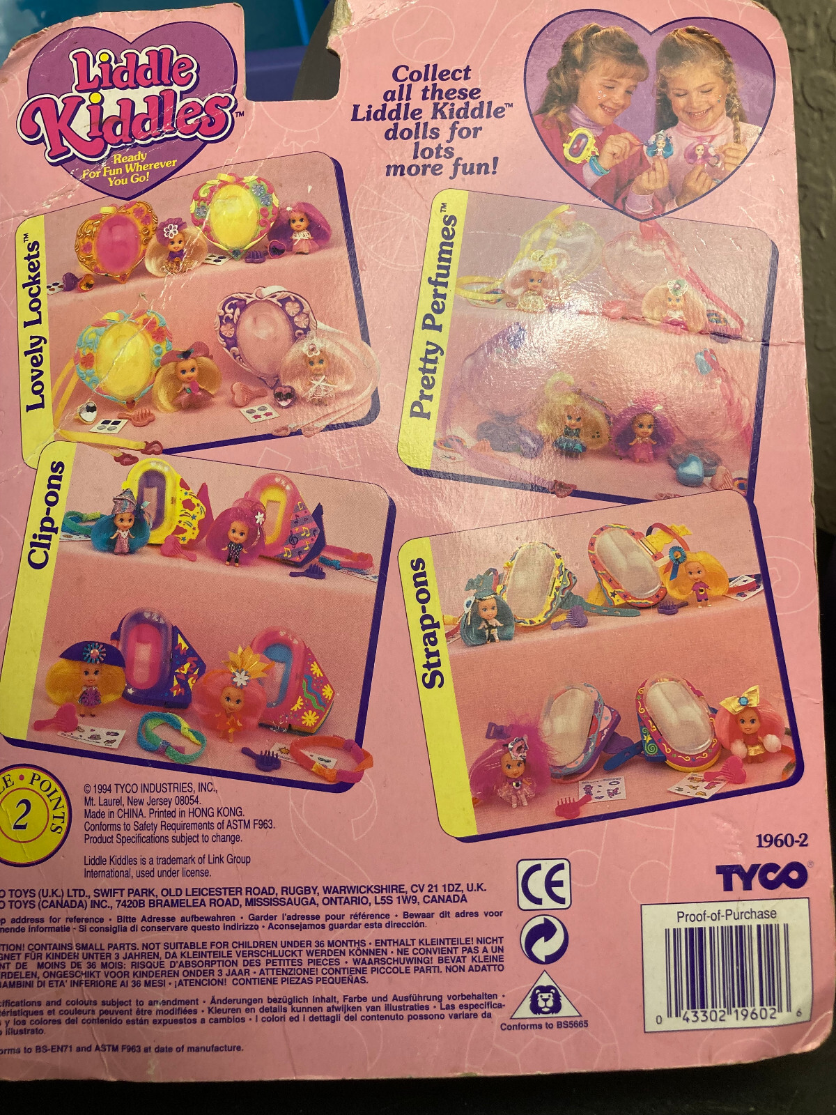 Liddle Kiddles Becky Birthday Party TYCO 1994 Lovely Locket Collection ...