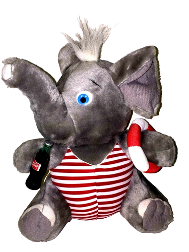 Coca Cola Elephant Red White Striped Swim Suit Coke Bottle 11 In ...