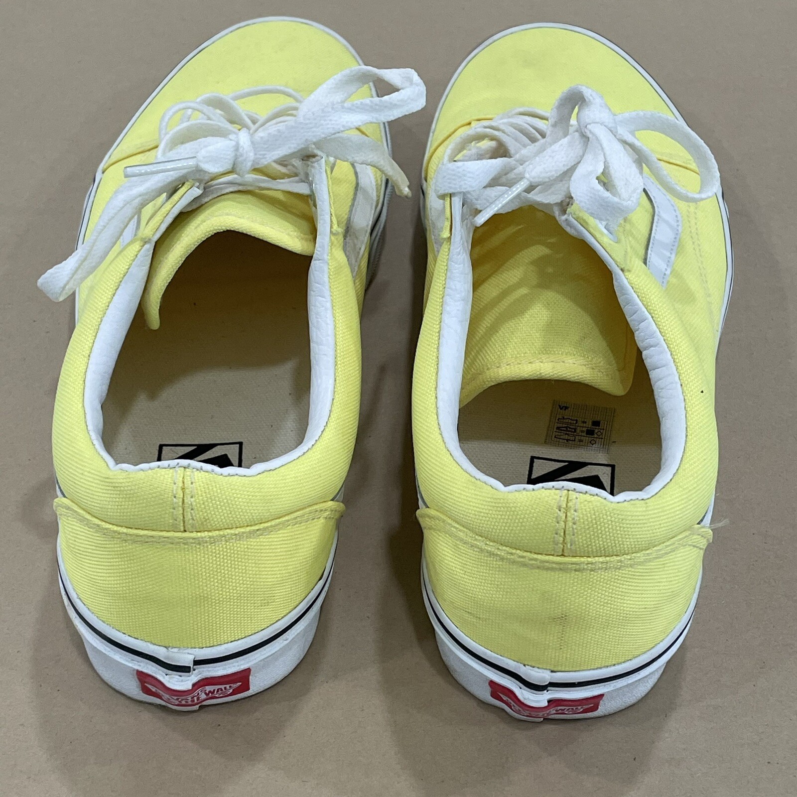 Vans Sidewall Shoes Skate Neon Pastel Yellow Mens 9 W… - Gem