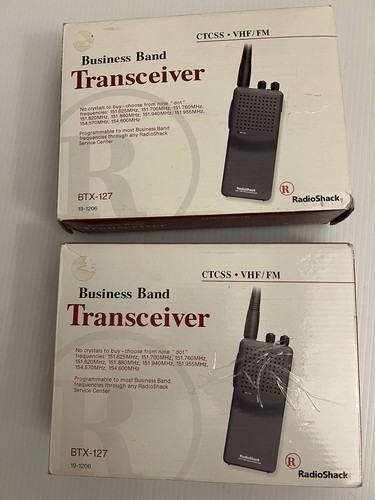Tandy Radio Shack BTX-127 CTCSS VHF / FM Business Band Transceivers ...