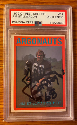 1972 O-Pee-Chee Jim Stillwagon Rookie #32 Auto Autograph PSA/DNA ...