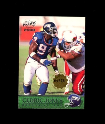 RARE 2000 Pacific SP CEDRIC JONES /78! New York Giants SEE! | eBay