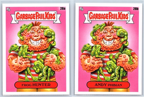 Garbage Pail Kids At Play Frog Hunter & Andy Phibian 2 Card Set | eBay