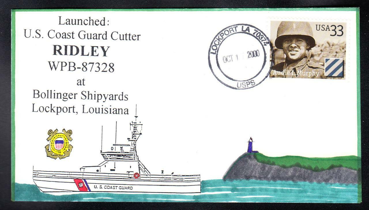 USCG USCGC RIDLEY WPB-87328 LAUNCHING Everett Naval Cover B1353 | eBay