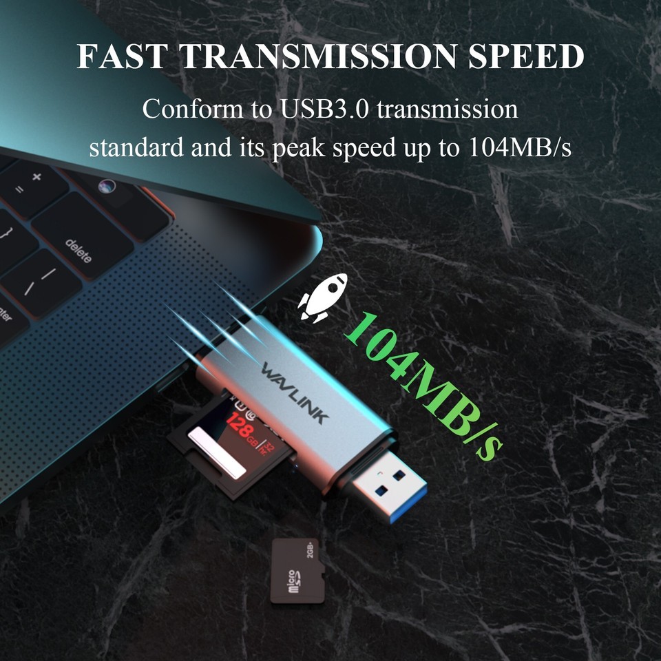 NEW USB 3.0 Type C to TF SD Micro SD TF OTG Smart Memory Adapter Laptop ...