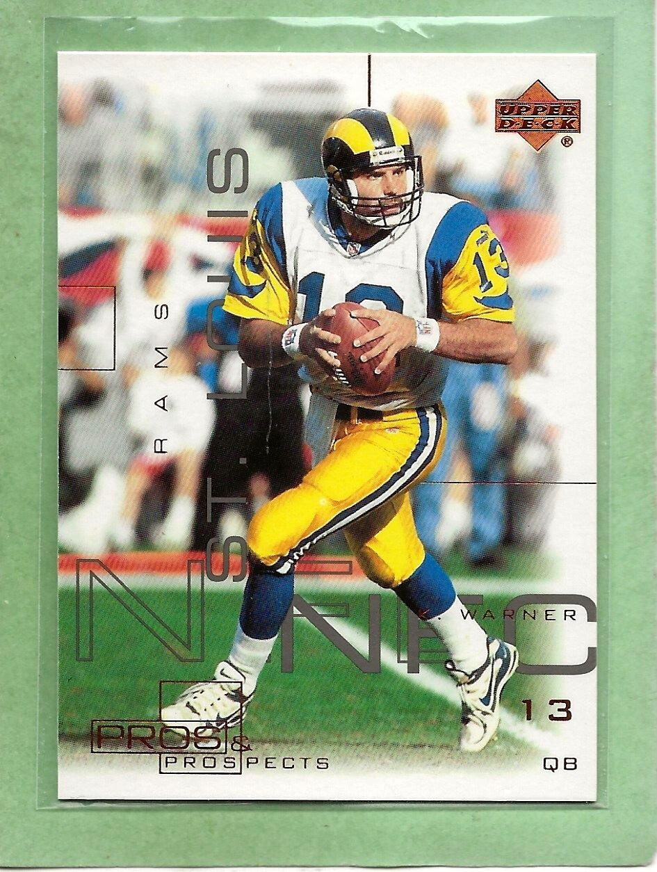 KURT WARNER - 2000 Upper Deck Pros & Prospects - #66 - Rams - Comb ...