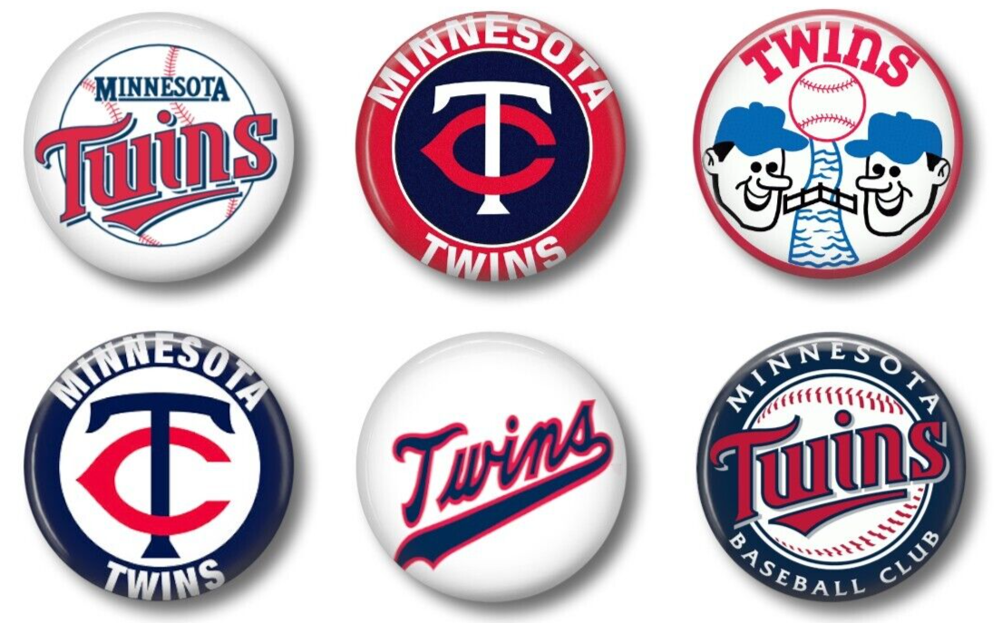 Minnesota Twins baseball team sport pins buttons pinbacks, flat backs ...