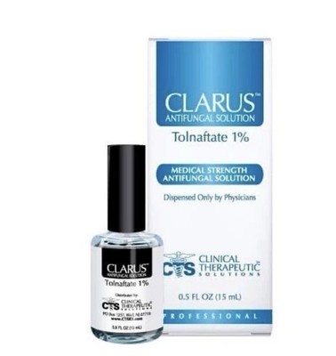 Clarus Antifungal Solution - 0.5 FL OZ (15 ML) Tolnaftate 1%. *EXP 11/ ...