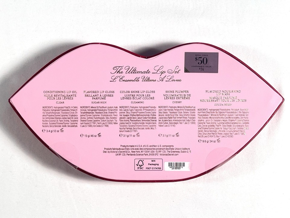 Victoria's Secret Perfect Pout Gift Set Assorted Lip Gloss Gift Set ...