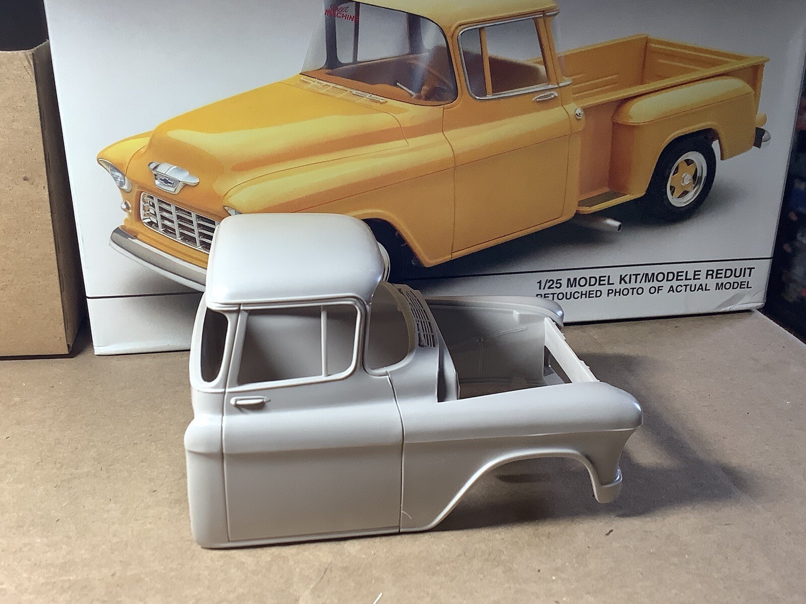 1 25 scale model parts 55 Chevy Stepside Cab Box | eBay