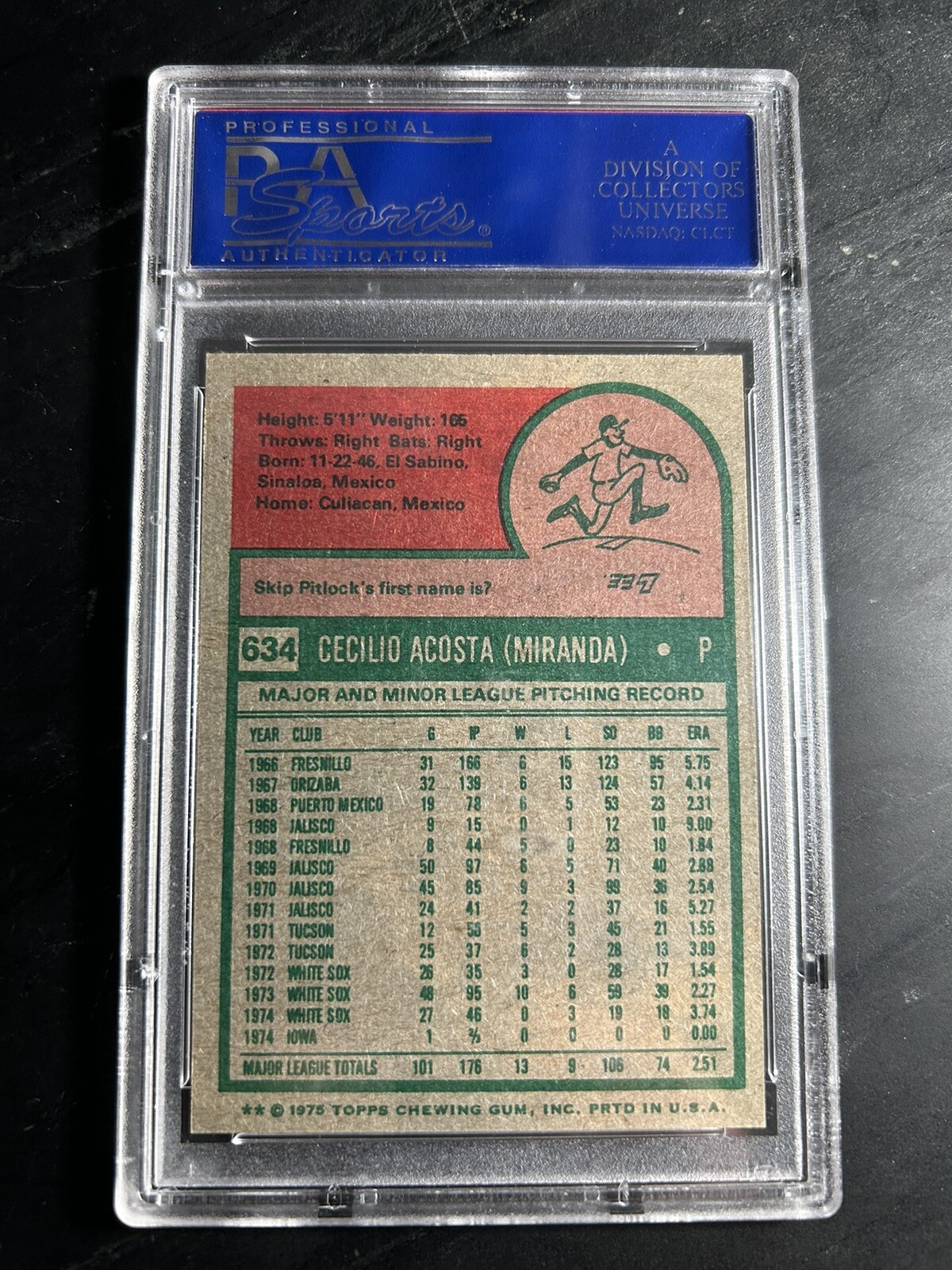 1975 Topps - #634 Cy Acosta for sale online | eBay