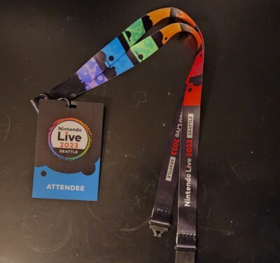 Nintendo Live Seattle 2023 - Limited Edition Lanyard - EXCLUSIVE! FREE ...