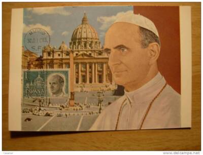 Espa A Pablo VI Vatican II Papa Pope Religion San Pablo Square edifil ...