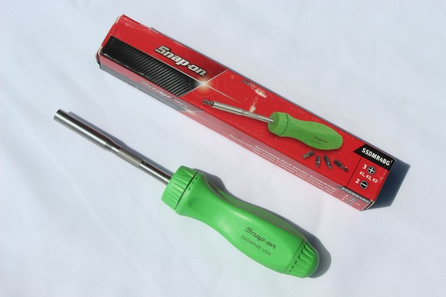 Snap on Green Ratcheting Screwdriver Ssdmr4b SSDMR4BG for sale online ...