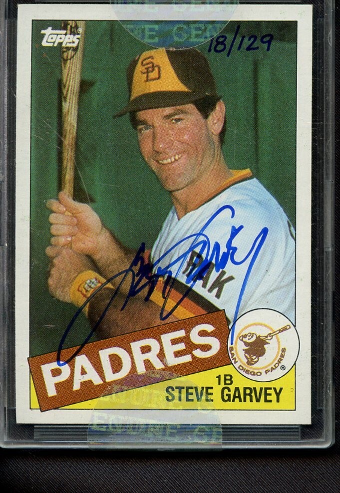 1985 TOPPS STEVE GARVEY AUTOGRAPH 78/129 (2004 BUY BACK) BB | eBay