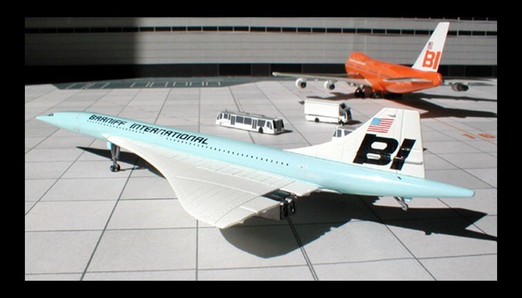 Jet-X 1:400 Braniff International Airways Concorde Supersonic Airplane ...