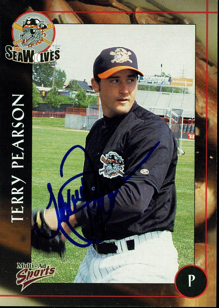 2001 Erie Seawolves TERRY PEARSON Signed Card autograph TIGERS AUTO | eBay