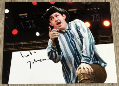 HOBO JOHNSON SIGNED PEACH SCONE TYPICAL STORY 8x10 PHOTO AUTOGRAPH w ...