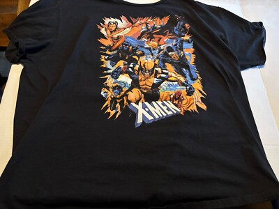 Marvel X-Men Magneto Wolverine Cyclops Group Graphic Black T-shirt Size ...