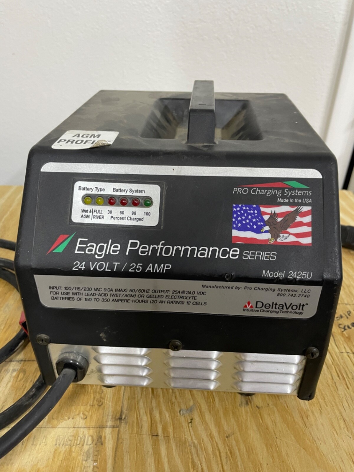Eagle Performance Series Pro Charging Systems 24V Charger 25A model ...