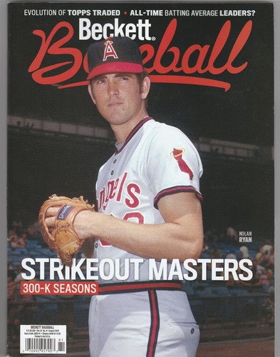 NEW CURRENT BECKETT BASEBALL PRICE GUIDE MAGAZINE, AUGUST 2025 (NOLAN ...