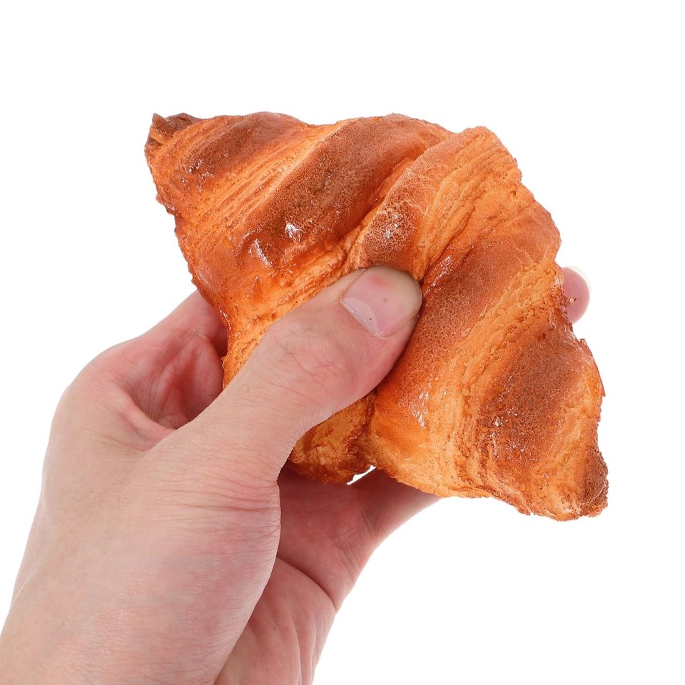 Artificial Croissant Rolls Realistic Fake Bread PU Faux French Bakery ...