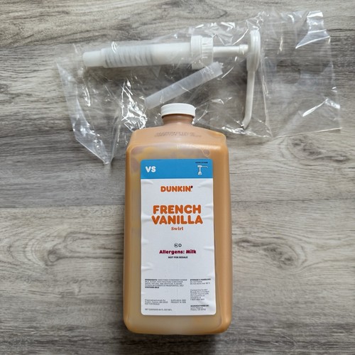Dunkin Donuts French Vanilla Swirl 64 Oz With Pump Expires End Of Year ...
