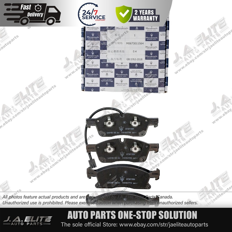 Genuine Front Brake Pads Set for Maserati Levante (2017+) 673011564 / ...