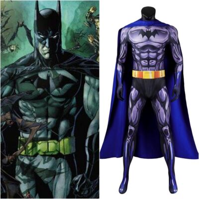 The New Batman Adventures Jumpsuit Cosplay Costume Suit BodySuit Blue ...