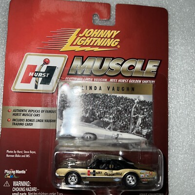 Johnny Lightning Linda Vaughn Miss Hurst Golden Shifter Muscle 1/64 Car ...
