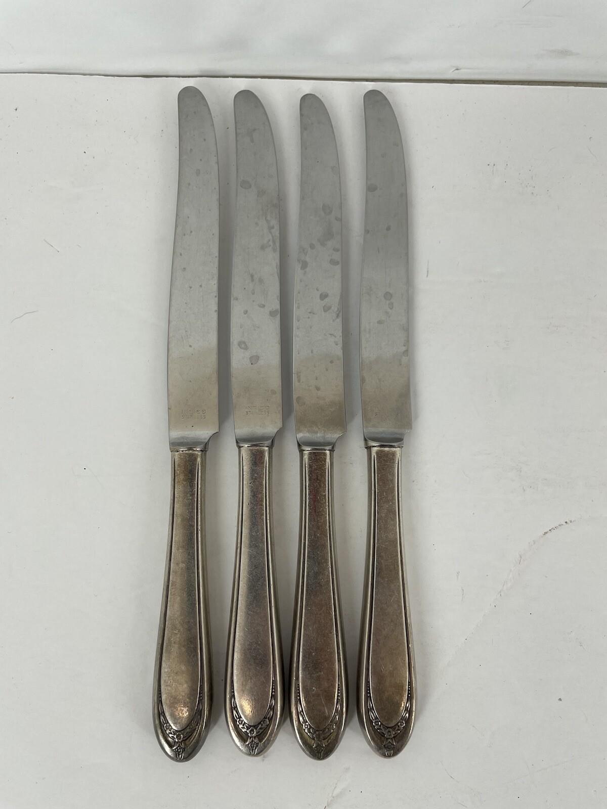 Vintage Set of 4 Insico Stainless Flatware Knives | eBay