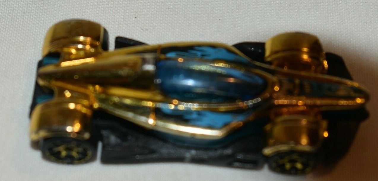 Hot Wheels Blue and Gold Car Made in Thailand R0937 G22 | eBay