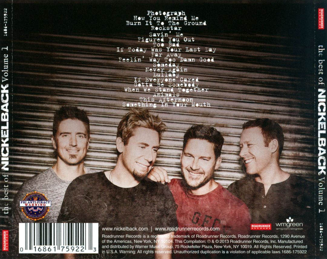 NICKELBACK - THE BEST OF NICKELBACK, VOL. 1 NEW CD 16861759223| eBay