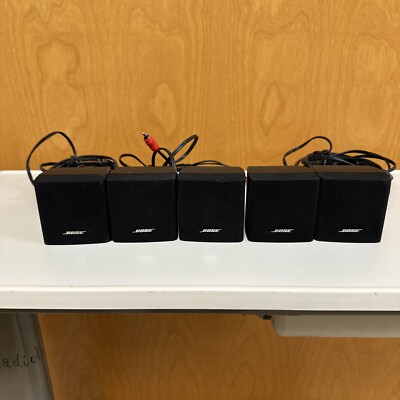 Bose Single Cube Speakers 5x Acoustimass Lifestyle Satellite Surround ...