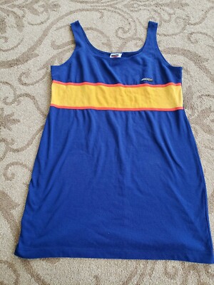 SPEEDO TANK TOP Men's XL Cotton-Poly Mesh Blue Chest Logo Muscle Shirt ...