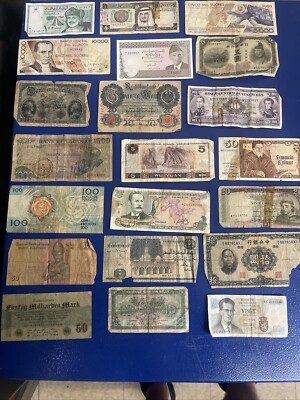 Lot Of 20 Vintage Worldwide Banknotes | eBay