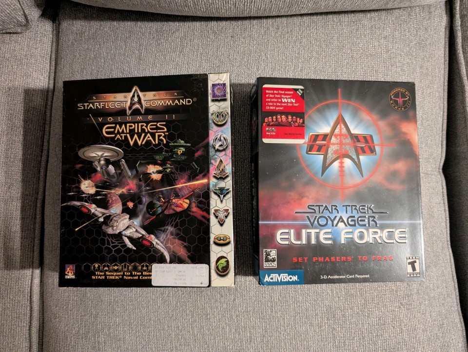 Lot of 11 Vintage Big Box PC Games Star Trek Tycoon | eBay