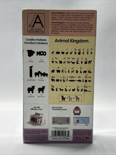 ANIMAL KINGDOM CRICUT CARTRIDGE PROVO CRAFT | eBay