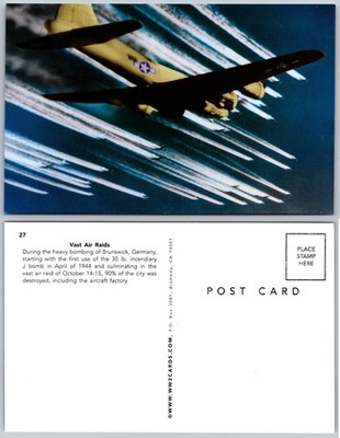 Vast Air Raids Bombing Run Brunswick Germany Postcard | eBay