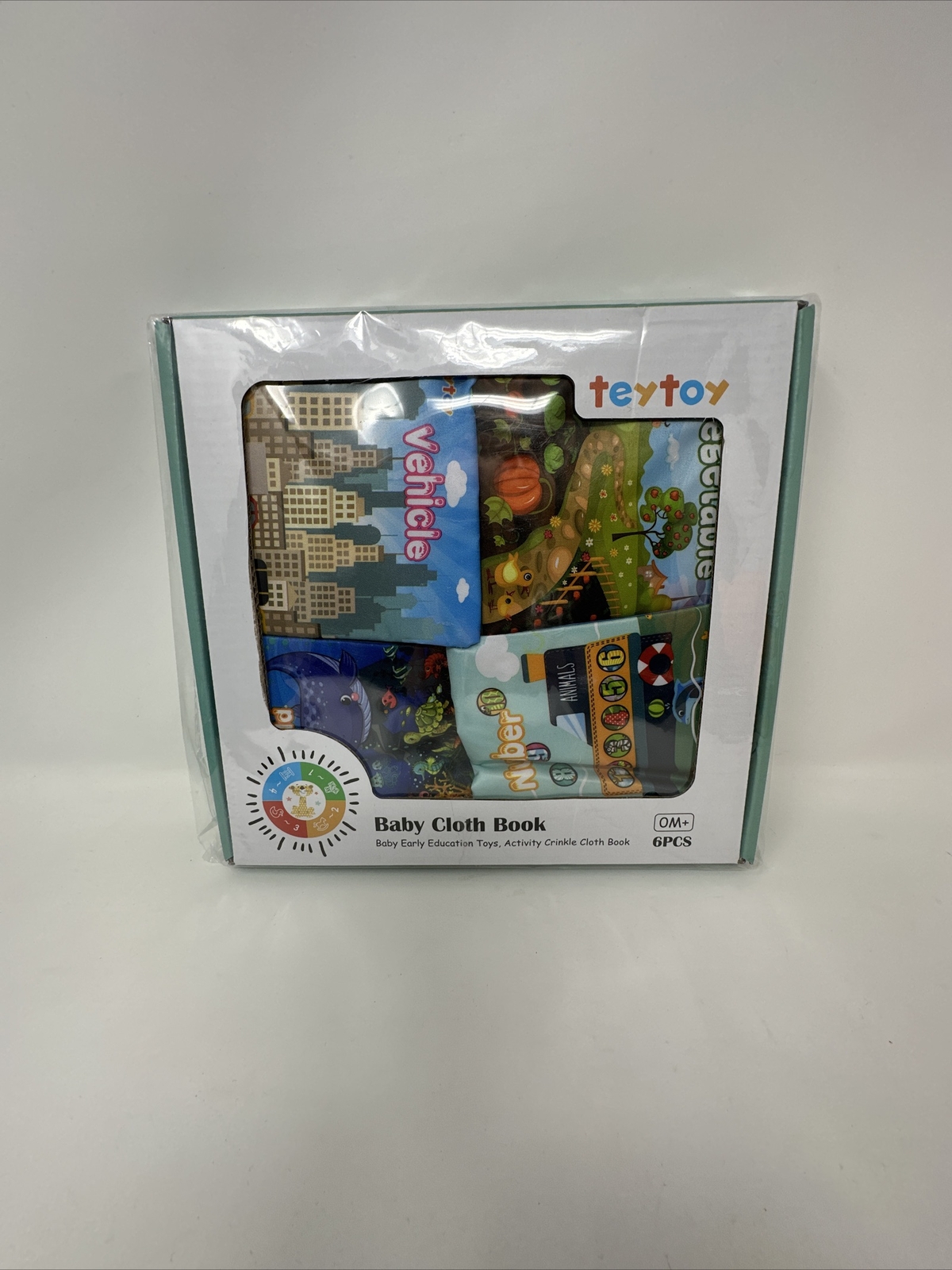 teytoy My First Soft Book Nontoxic Fabric Baby Cloth Books Early ...