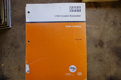 CASE 170B Excavator Crawler Trackhoe Parts Manual book catalog list ...