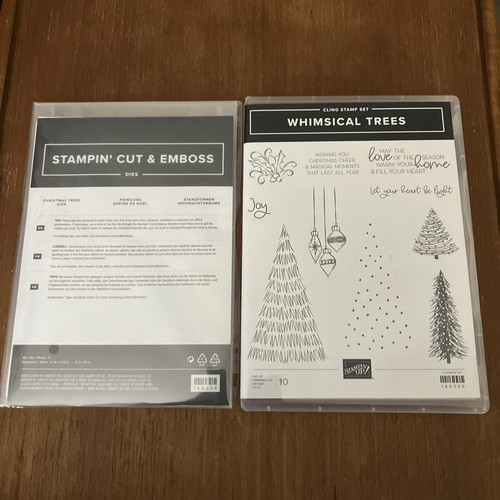 Stampin Up Whimsical Trees Stamp Set & Christmas Trees Dies | eBay