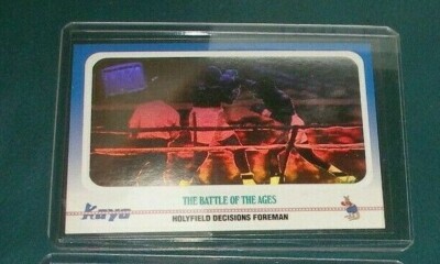 GEORGE FOREMAN EVANDER HOLYFIELD 1991 Kayo Boxing Battle of Ages ...