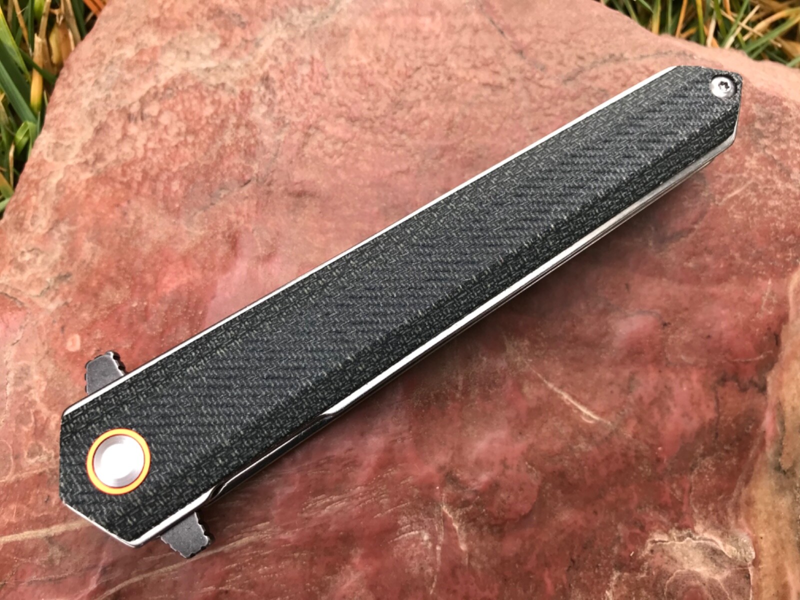 Micarta EDC Pocket Knife! Ball Bearing Pivot! Razor Sharp D2 Steel ...