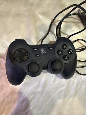 Logitech Dual Action Gamepad Controller USB blue PC gaming video game ...