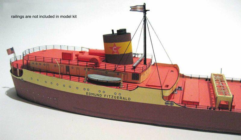 1:400 American Great Lakes Freighter The SS Edmund Fitzgerald Paper ...